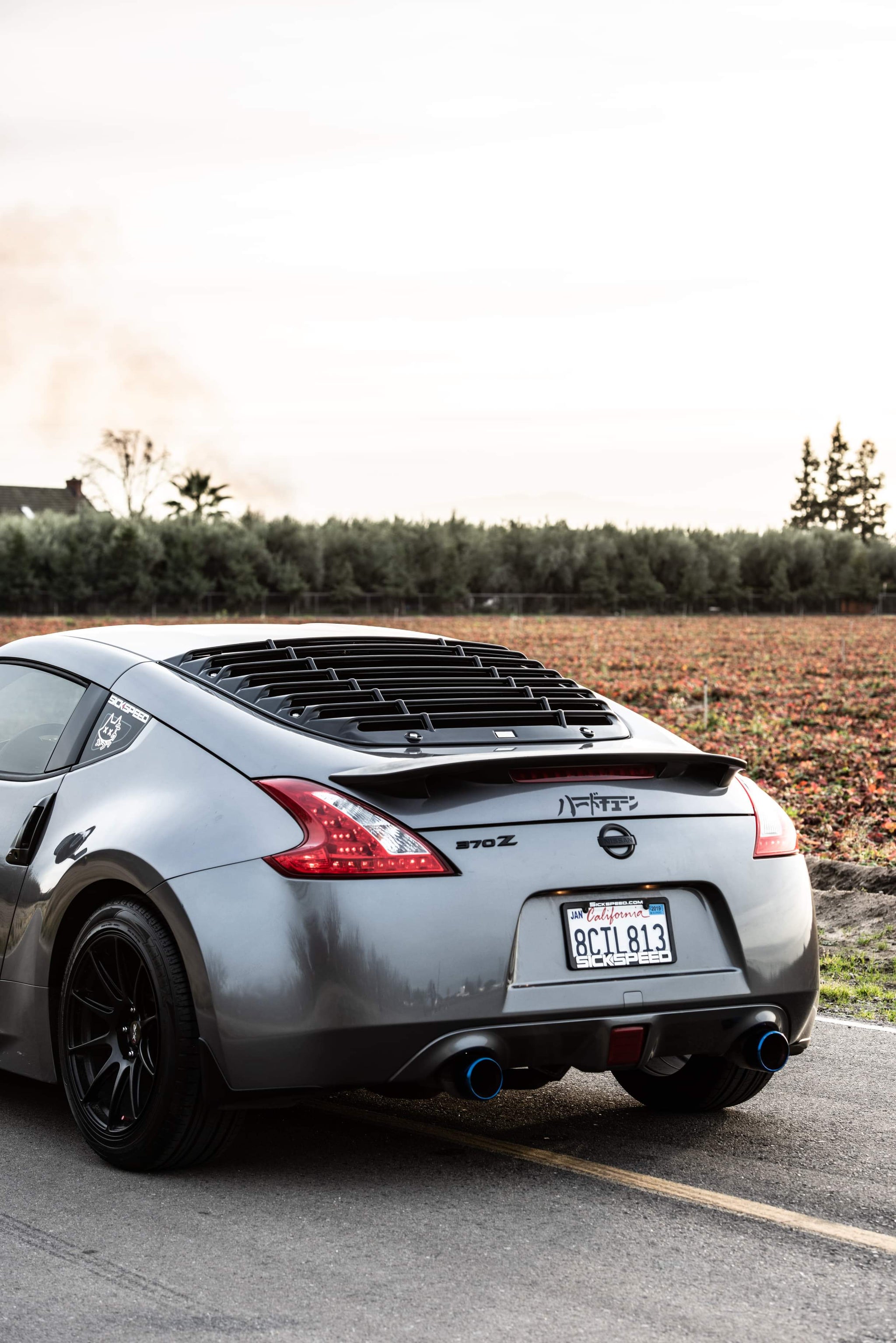REAR WINDOW LOUVER BODY KIT SHADE VENT COVER SPOILER LIP 370Z FENDER B ...