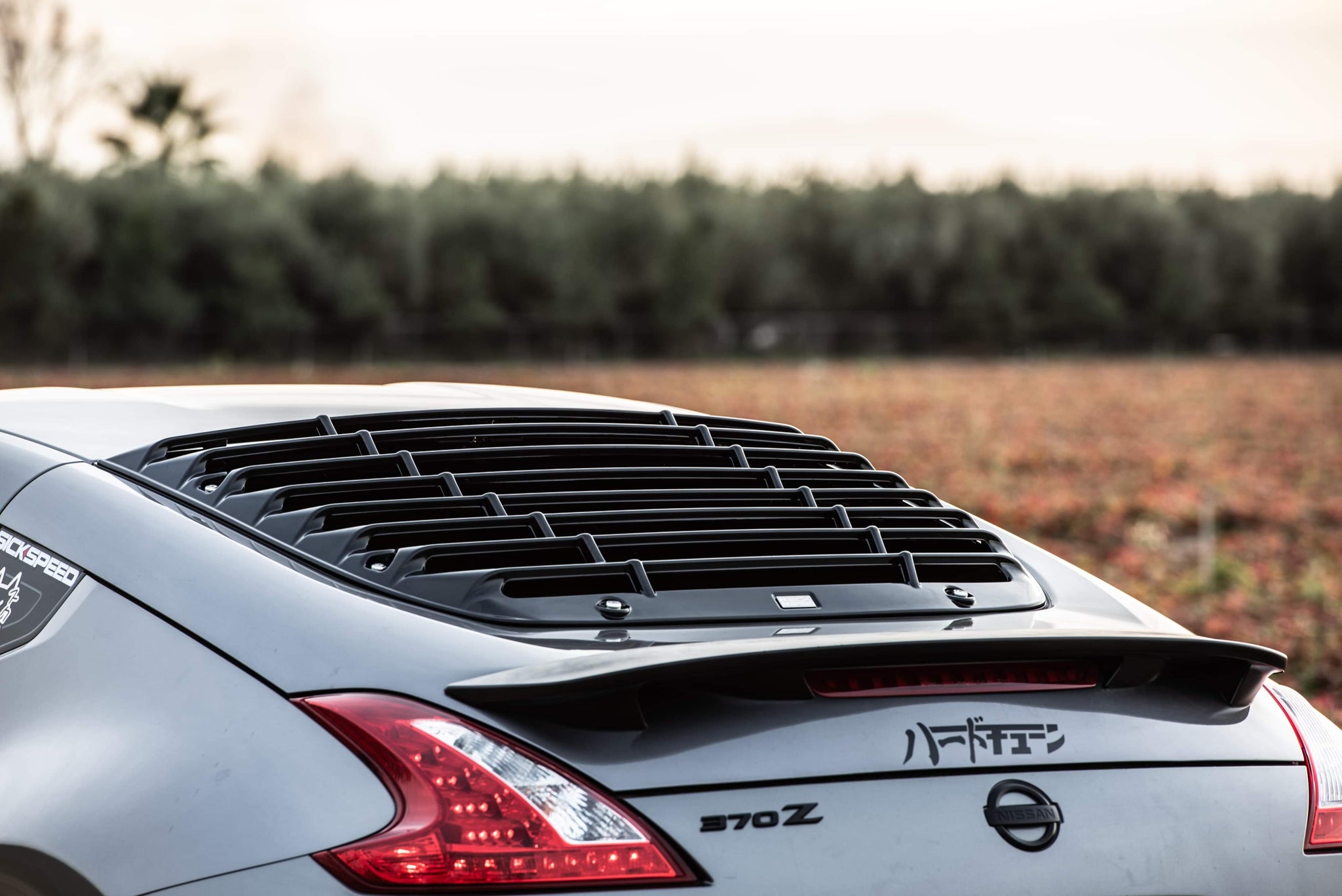 REAR WINDOW LOUVER BODY KIT SHADE VENT COVER SPOILER LIP 370Z FENDER B ...